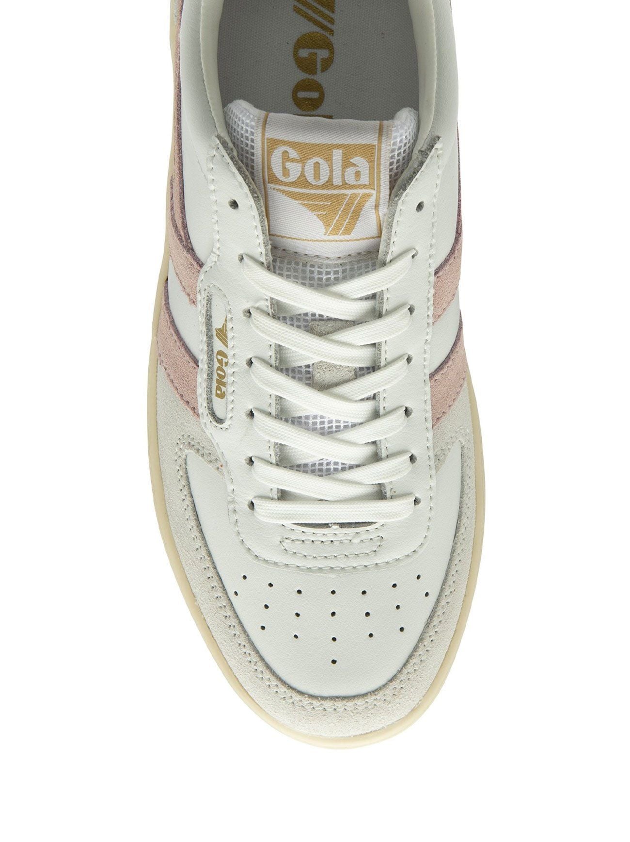 Gola Womens White Chalk Pink Moonlight Light Grey Gola Hawk Trainer ...