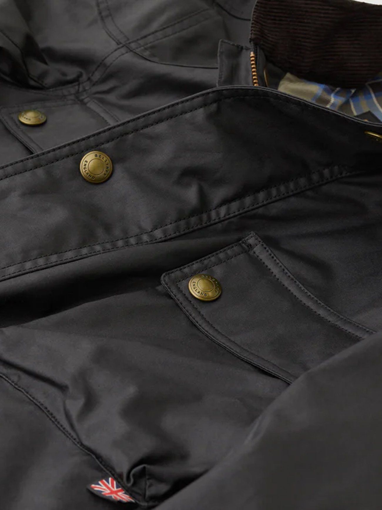 Belstaff Mens Black Fieldmaster Jacket | Designerwear
