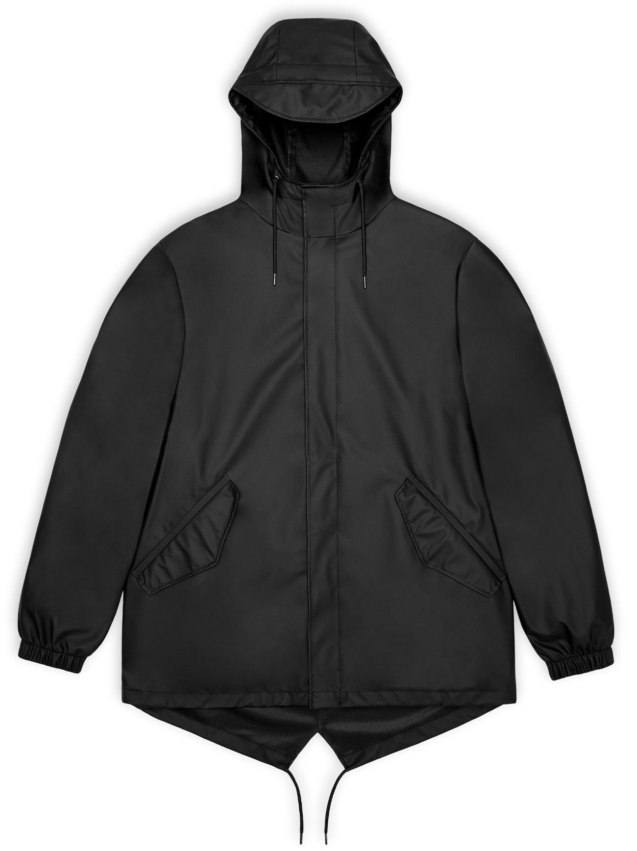 Rains Mens Black Fishtail Jacket | Designerwear