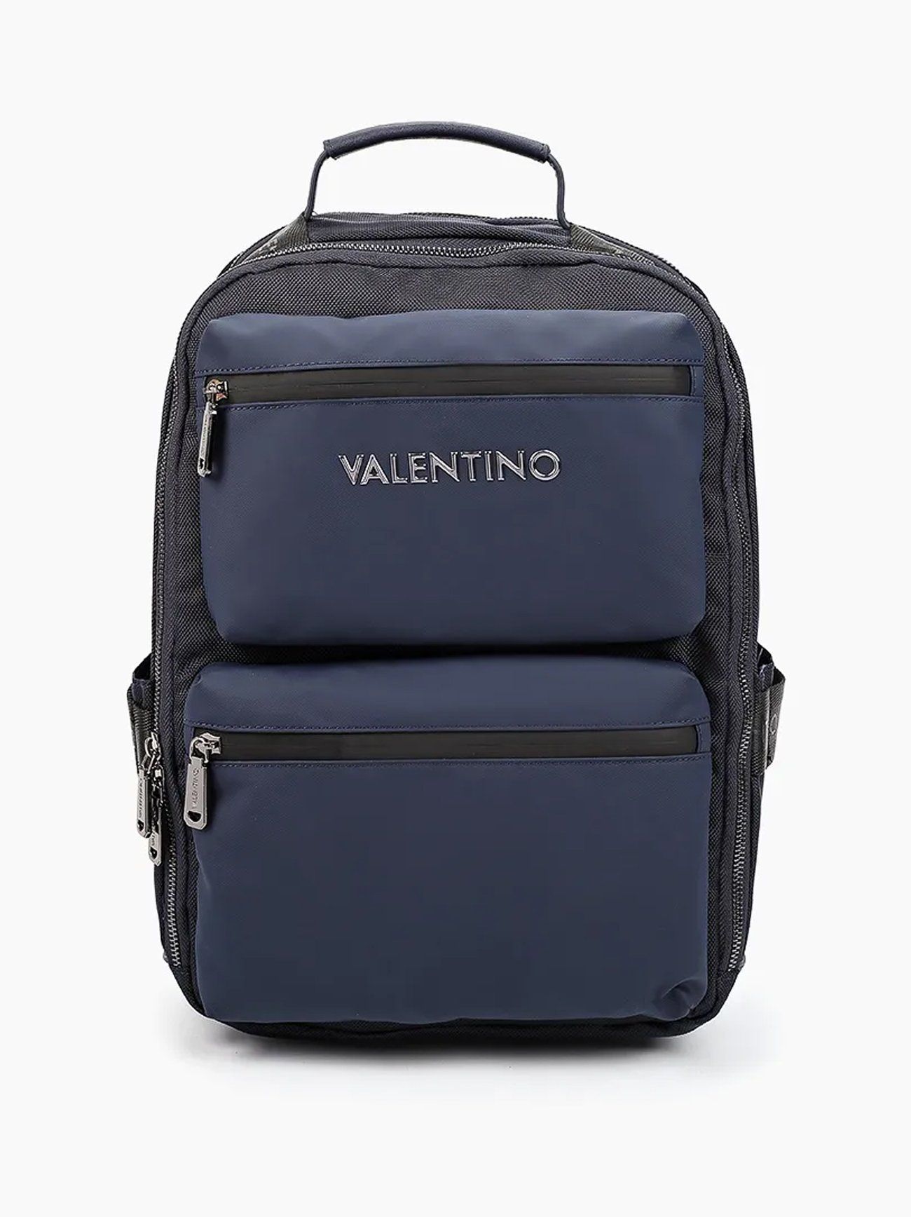 Valentino Mens Blue Plin Backpack | Designerwear