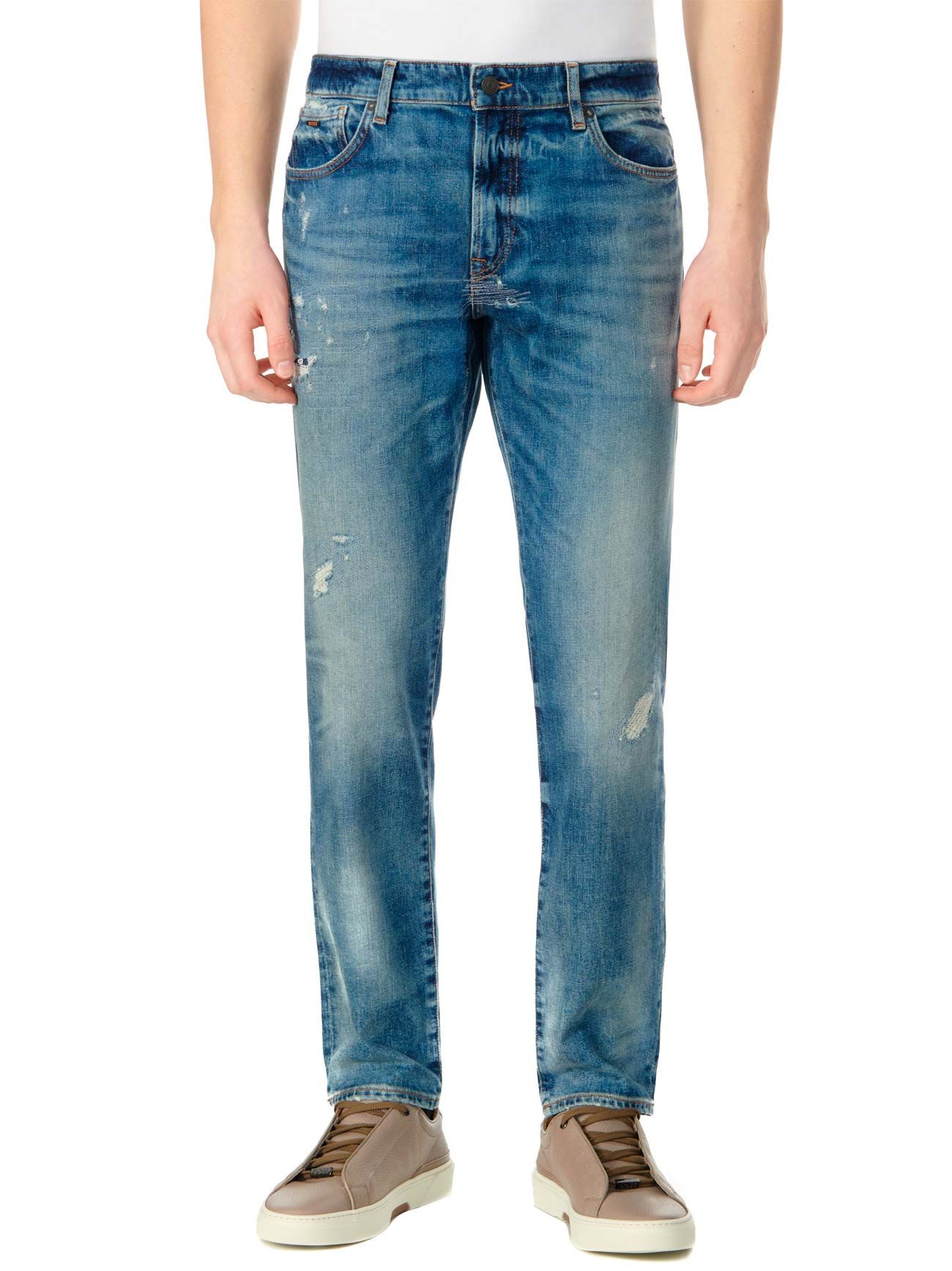 BOSS Mens Bright Blue Re.Maine BC-C Jean | Designerwear