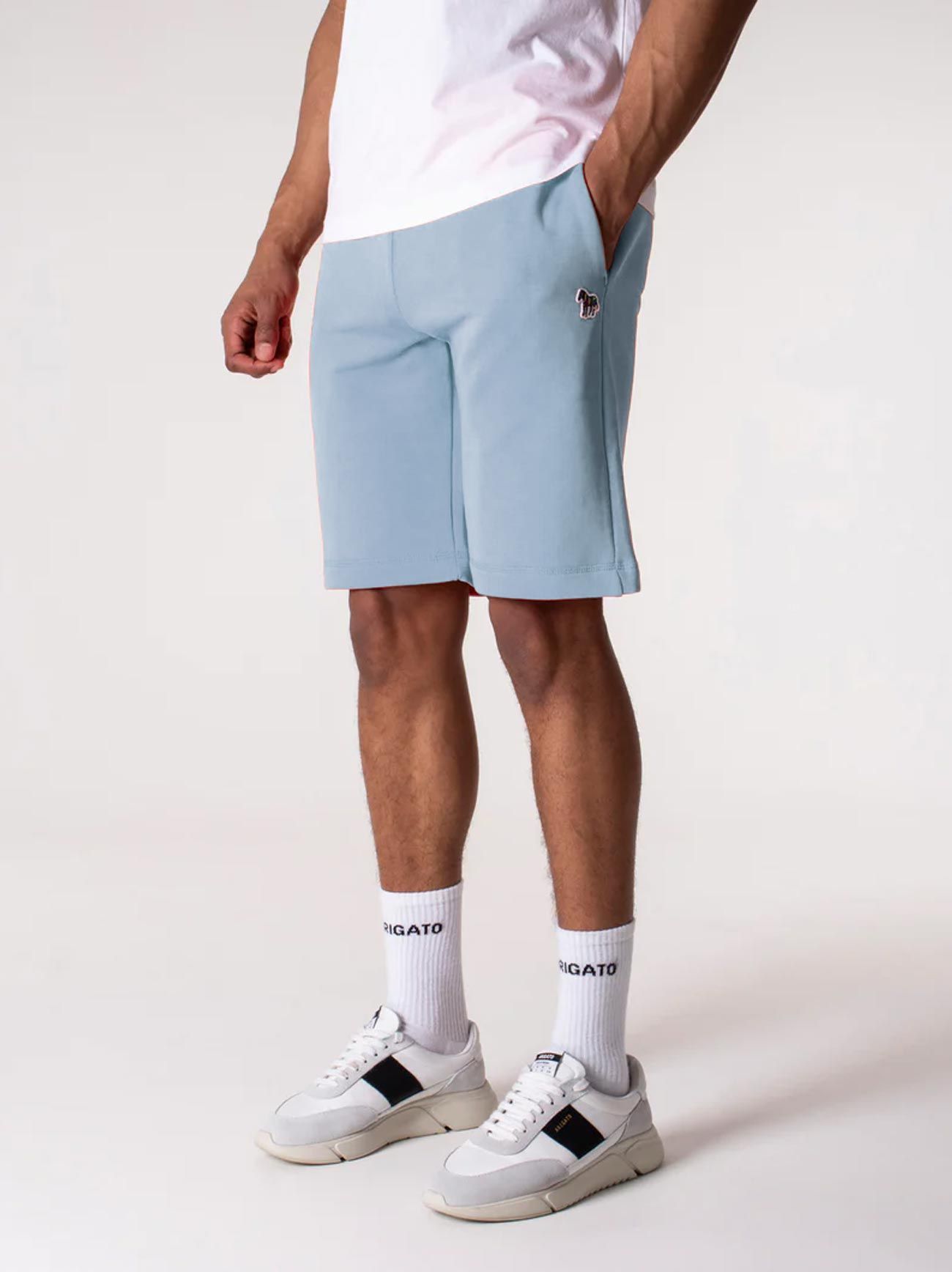 Paul Smith Mens Greyish Blue Iconic Zebra Short | Designerwear