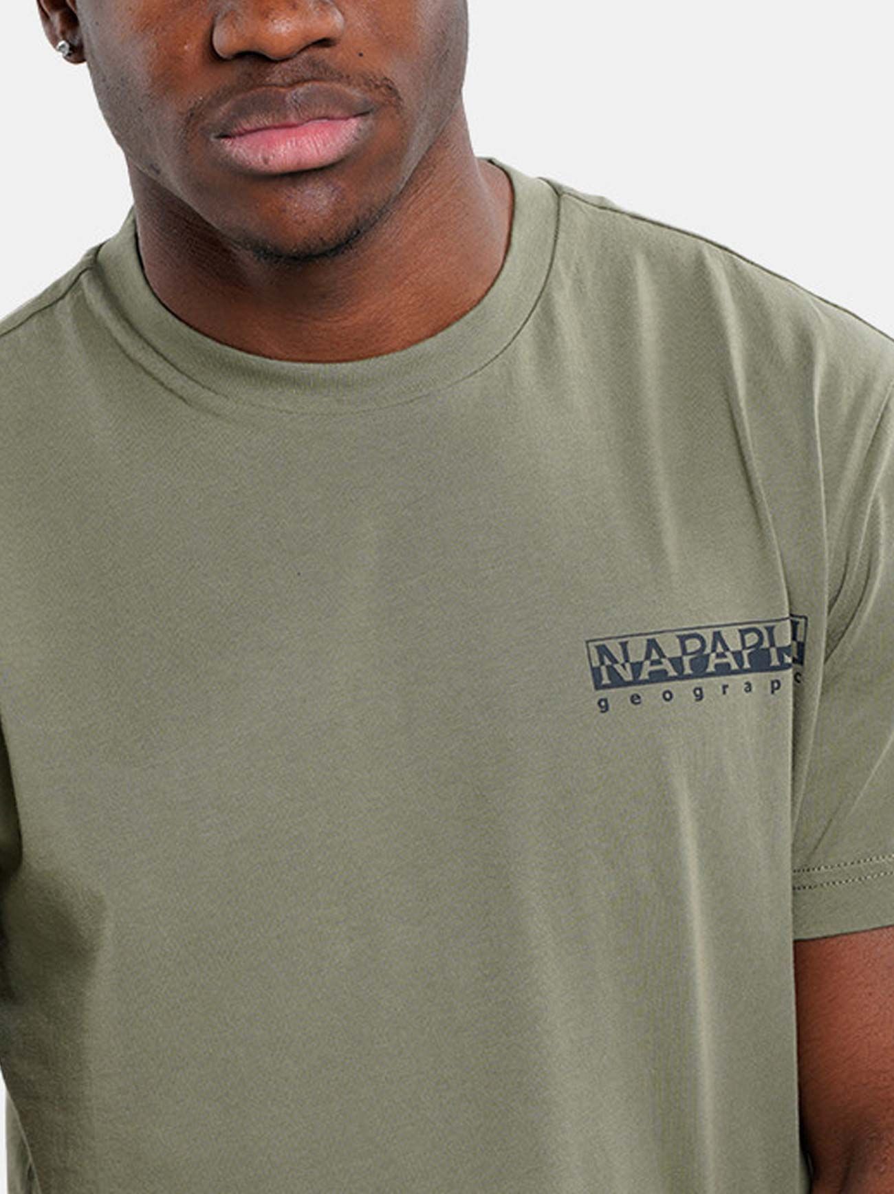 Napapijri Mens Green Lichen S-Tahi T-Shirt | Designerwear