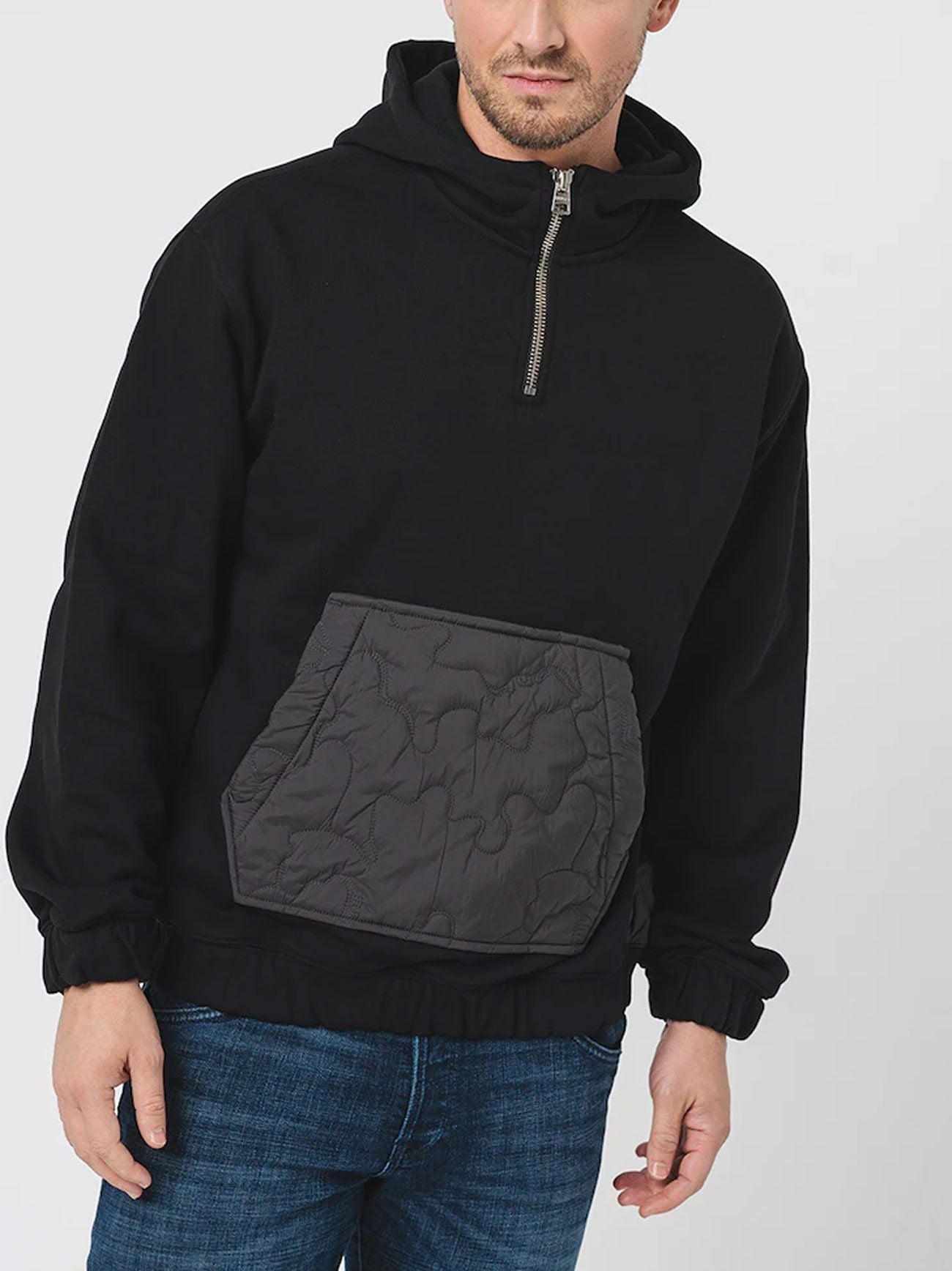HUGO Mens Black Dutney Hoodie | Designerwear