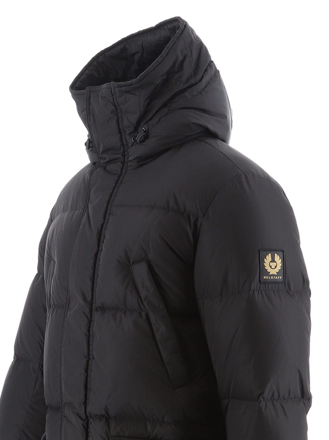 Belstaff Mens Black Linton Parka Jacket | Designerwear