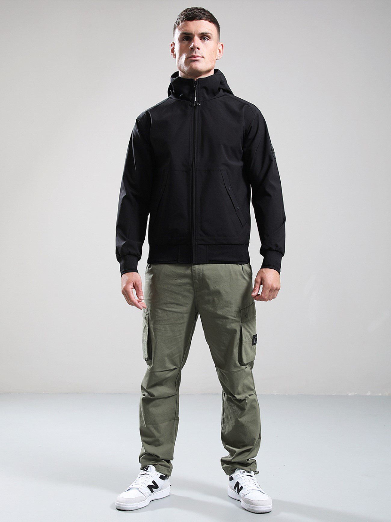 Marshall Artist Mens Black Meldon Liteshell Jacket | Designerwear