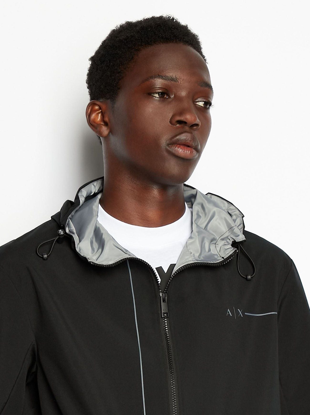 Armani Exchange Black Zinc Blouson Jacket | Designerwear | Next Day ...