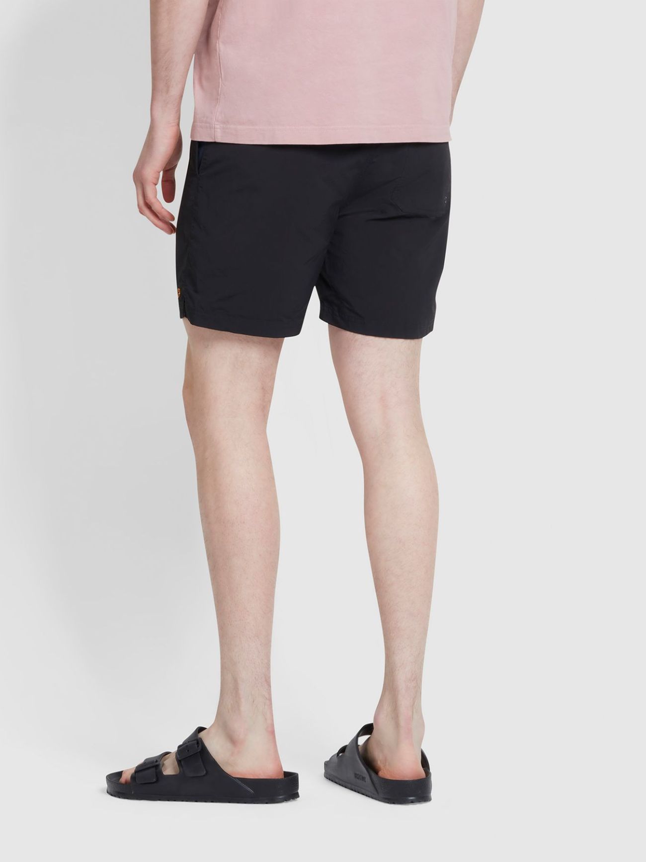 Farah Mens Black Colbert Plain Swim Short | Designerwear