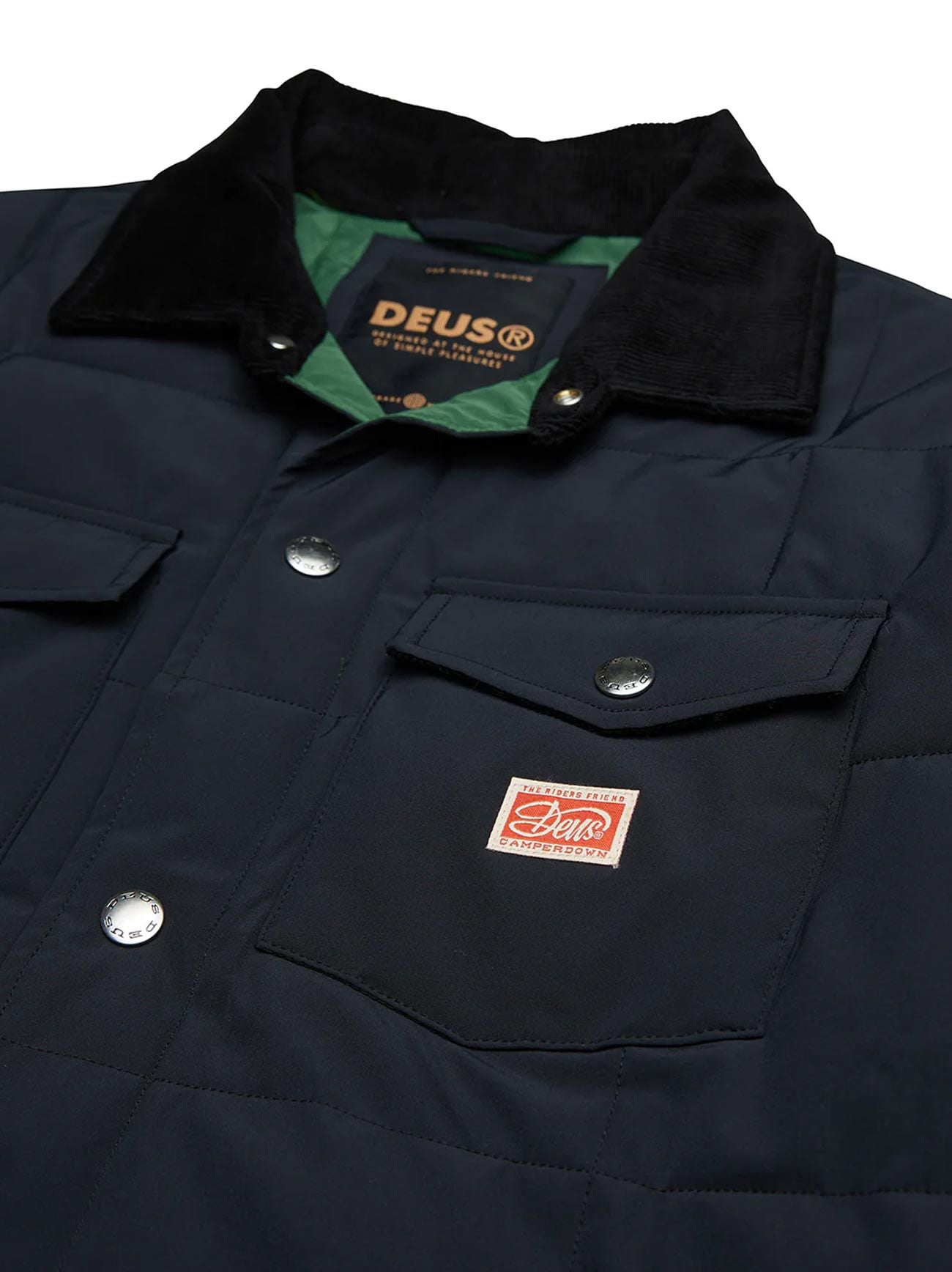 Deus Ex Machina Mens Black Maxwell Padded Jacket | Designerwear