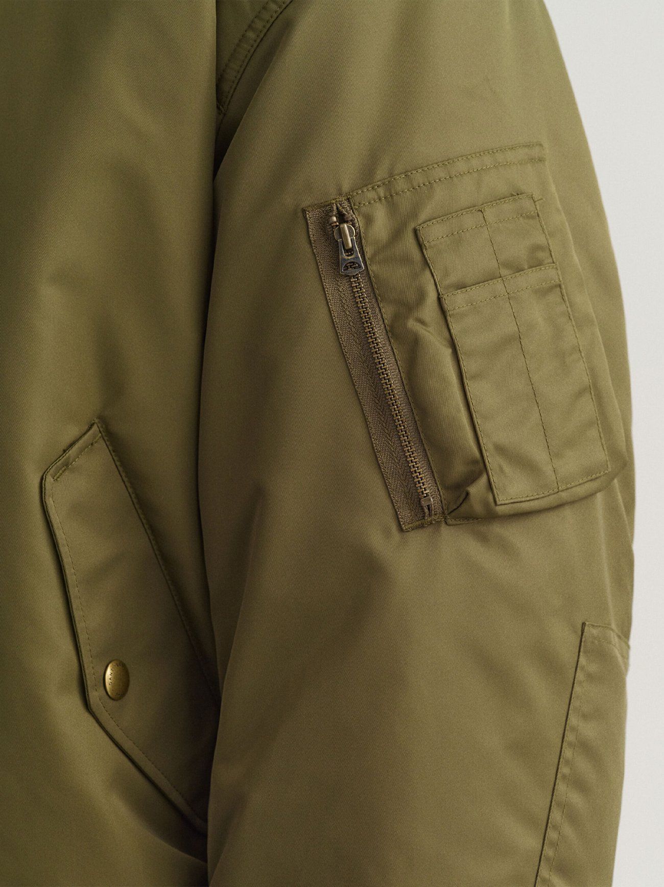 GANT Mens Hunter Green Reversible Bomber Jacket | Designerwear
