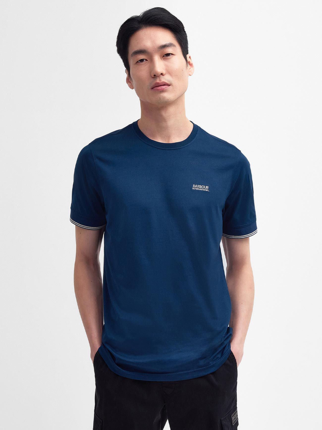 Barbour Mens Moonlit Ocean Philip Tip Cuff T-Shirt | Designerwear