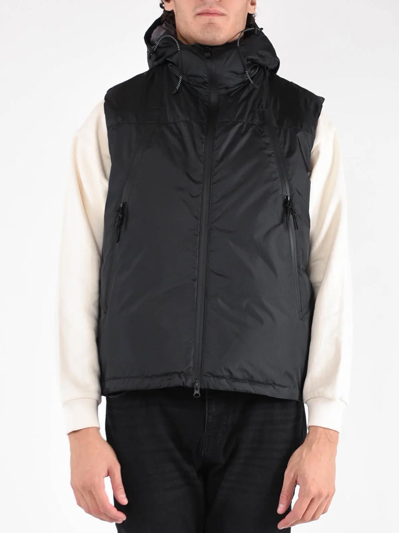 Outhere Mens Black Ripstop Gilet | Designerwear