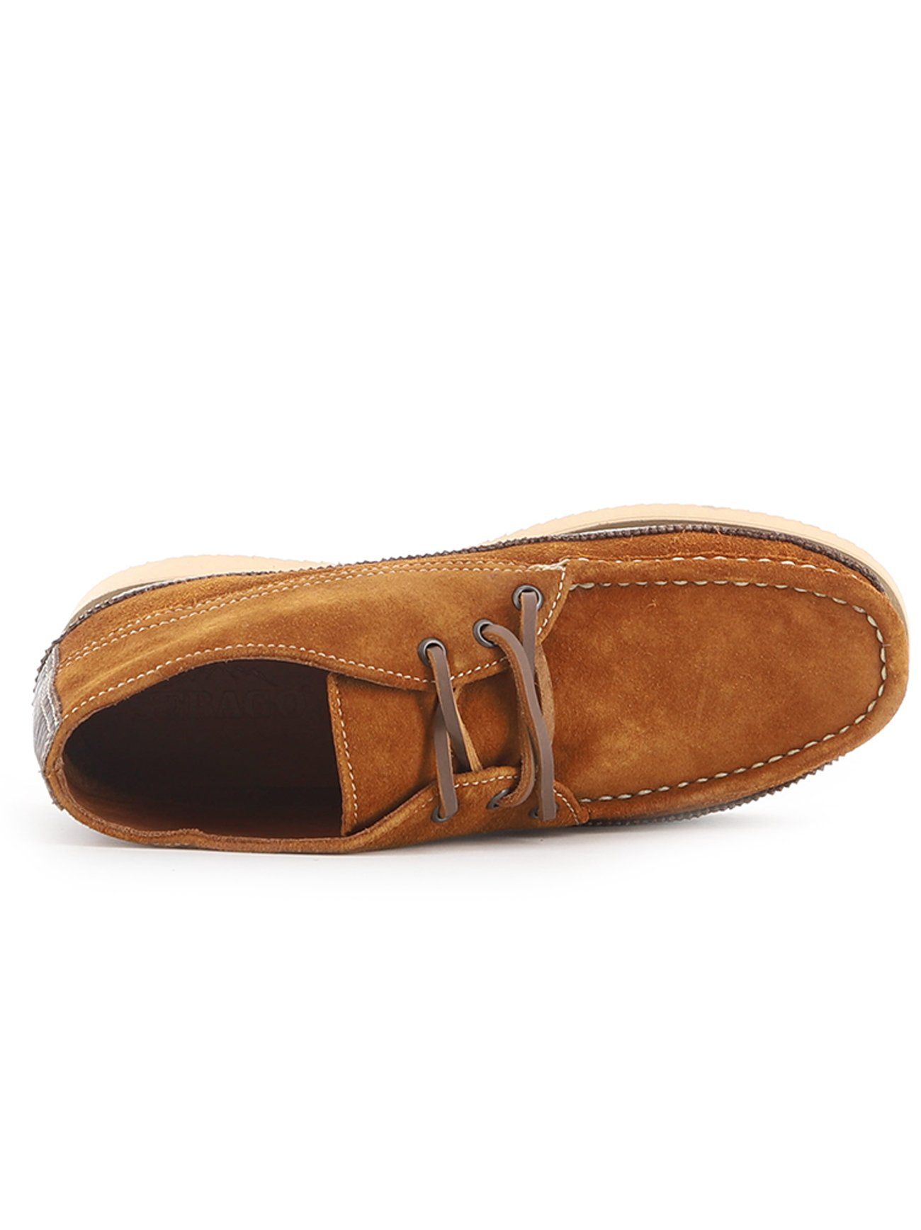 Sebago Cognac Dark Brown Miwak Suede Canoe Moc Tumbled Boots ...