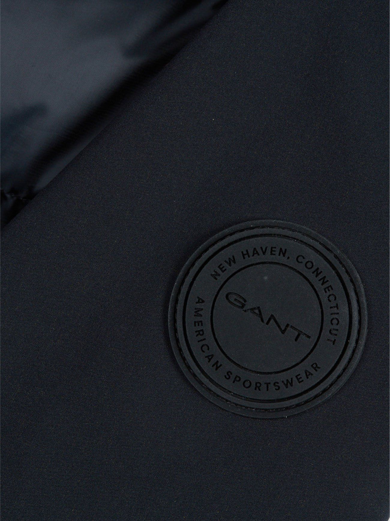 GANT Mens Black Mixed Soft Shell Jacket | Designerwear