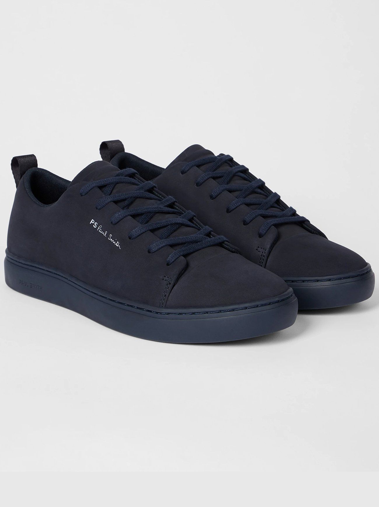 Paul Smith Mens Very Dark Navy Lee Trainer | Designerwear