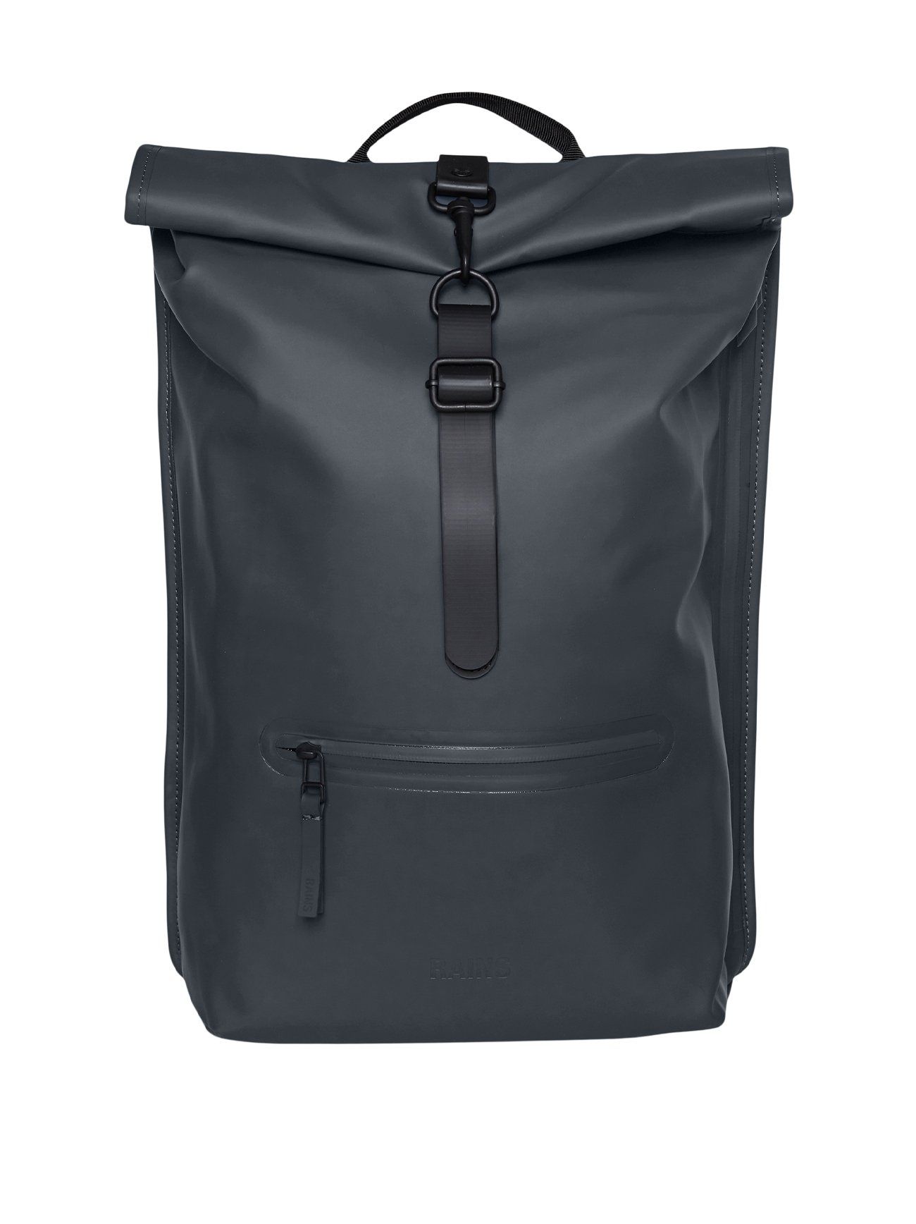 Rains Slate Rolltop Backpack | Designerwear | Next Day Delivery Available