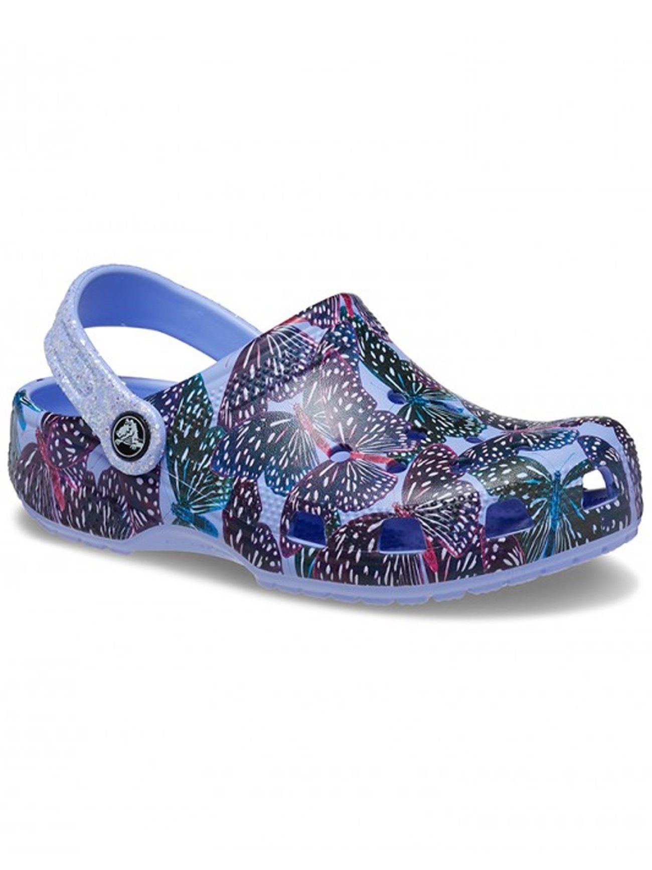 Crocs Moon Jelly Multicolour Kids Classic Butterfly Clog | Designerwear ...