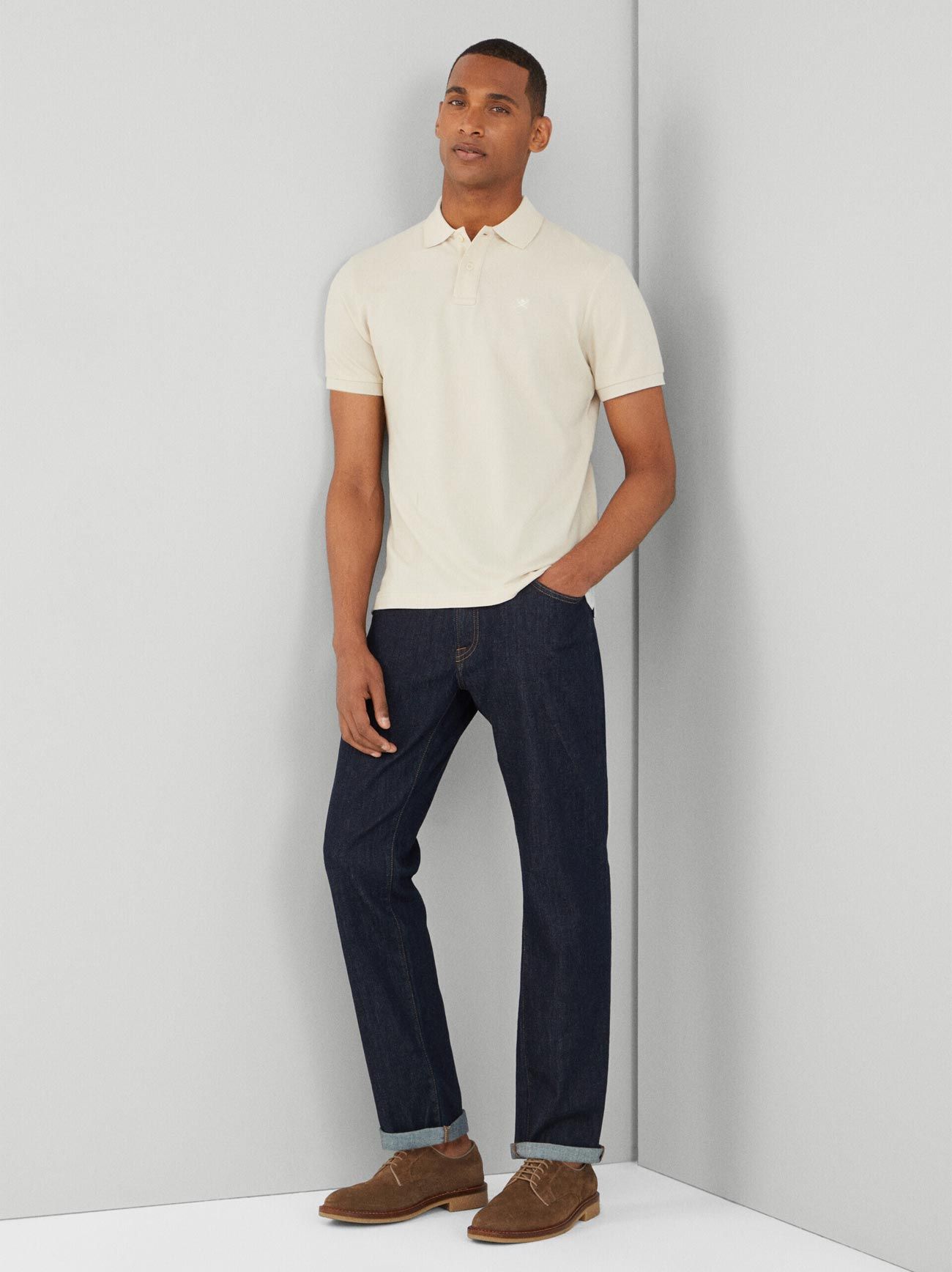 Hackett Mens Shore Slim Fit Logo Polo Shirt | Designerwear