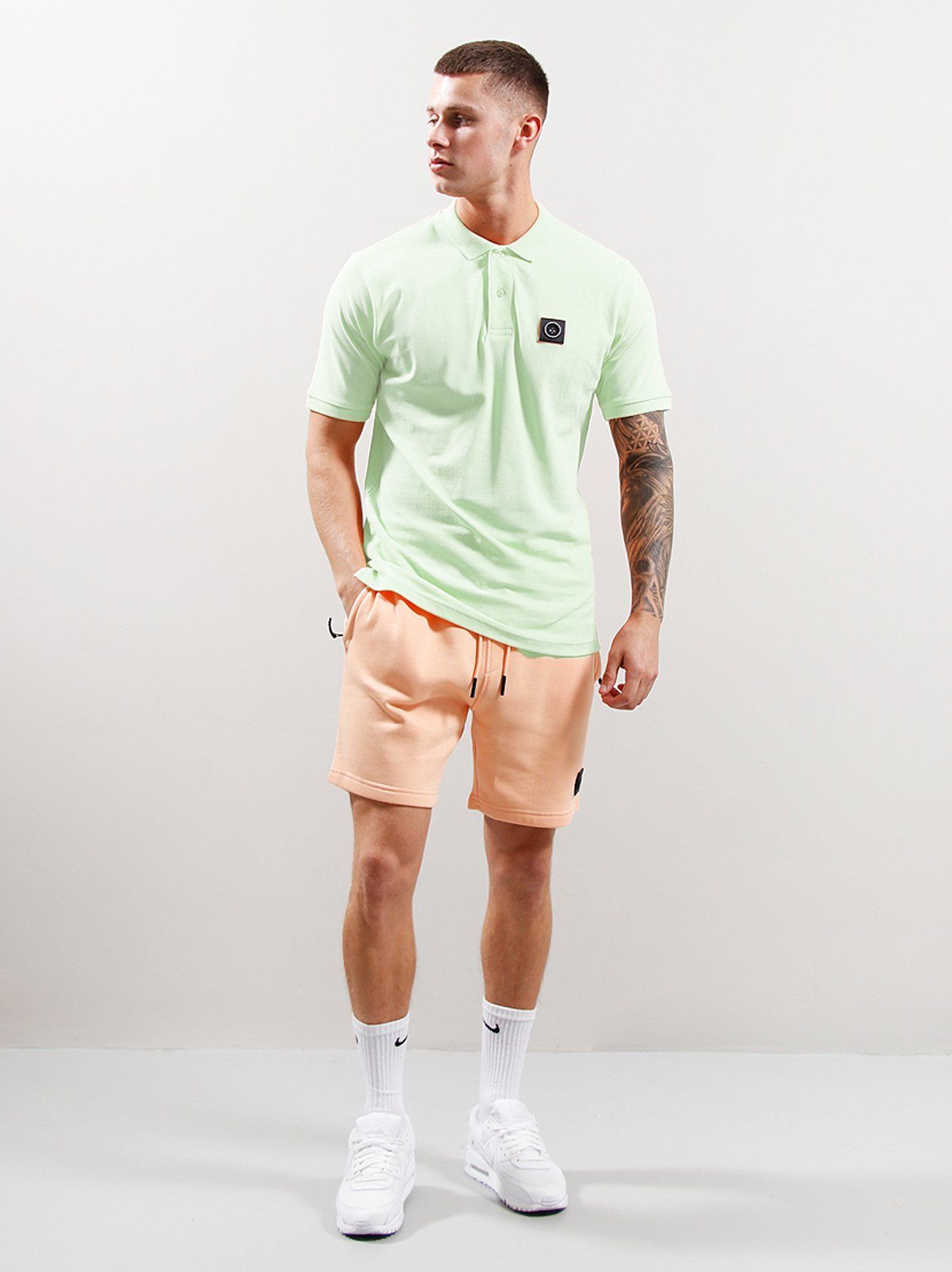 Marshall Artist Mens Lime Siren Polo Shirt | Designerwear