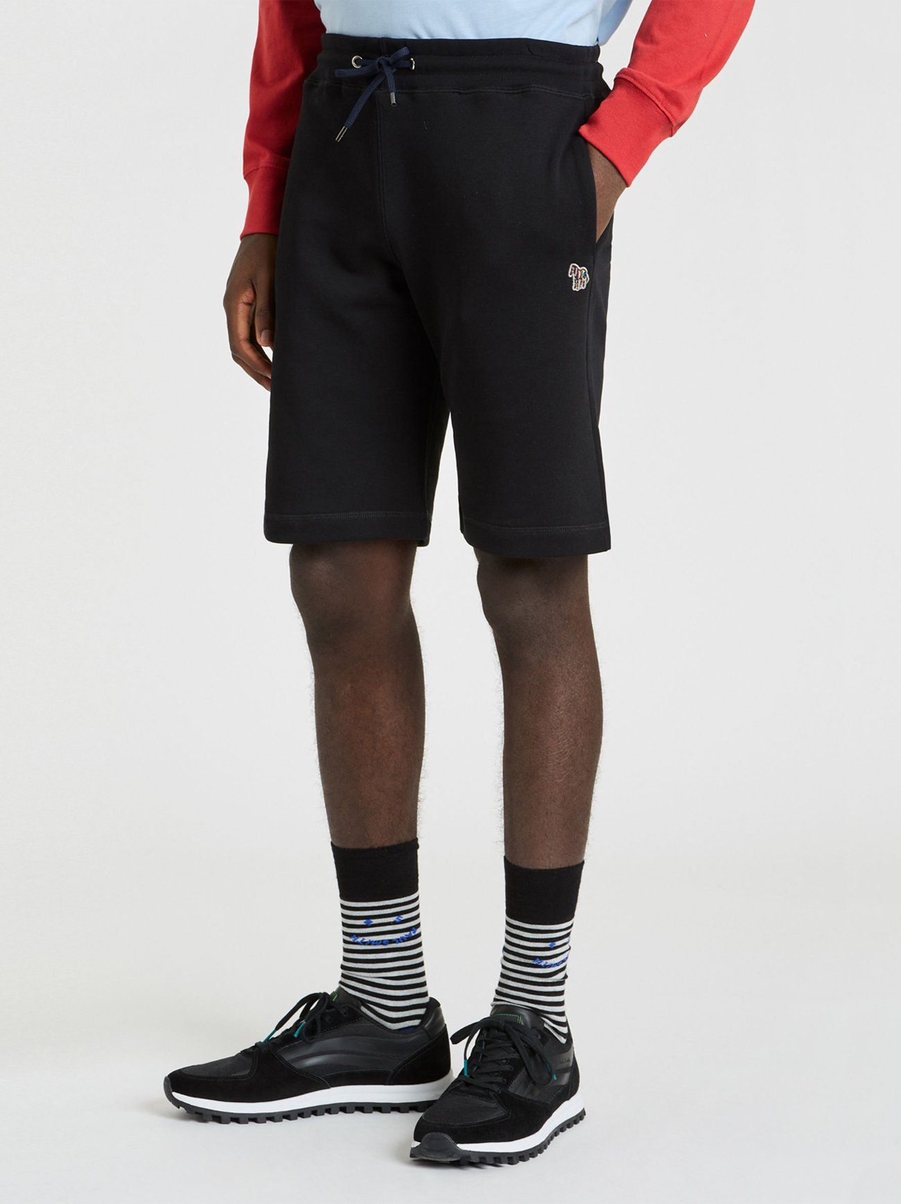 Paul Smith Mens Black Regular Fit Zebra Short | Designerwear