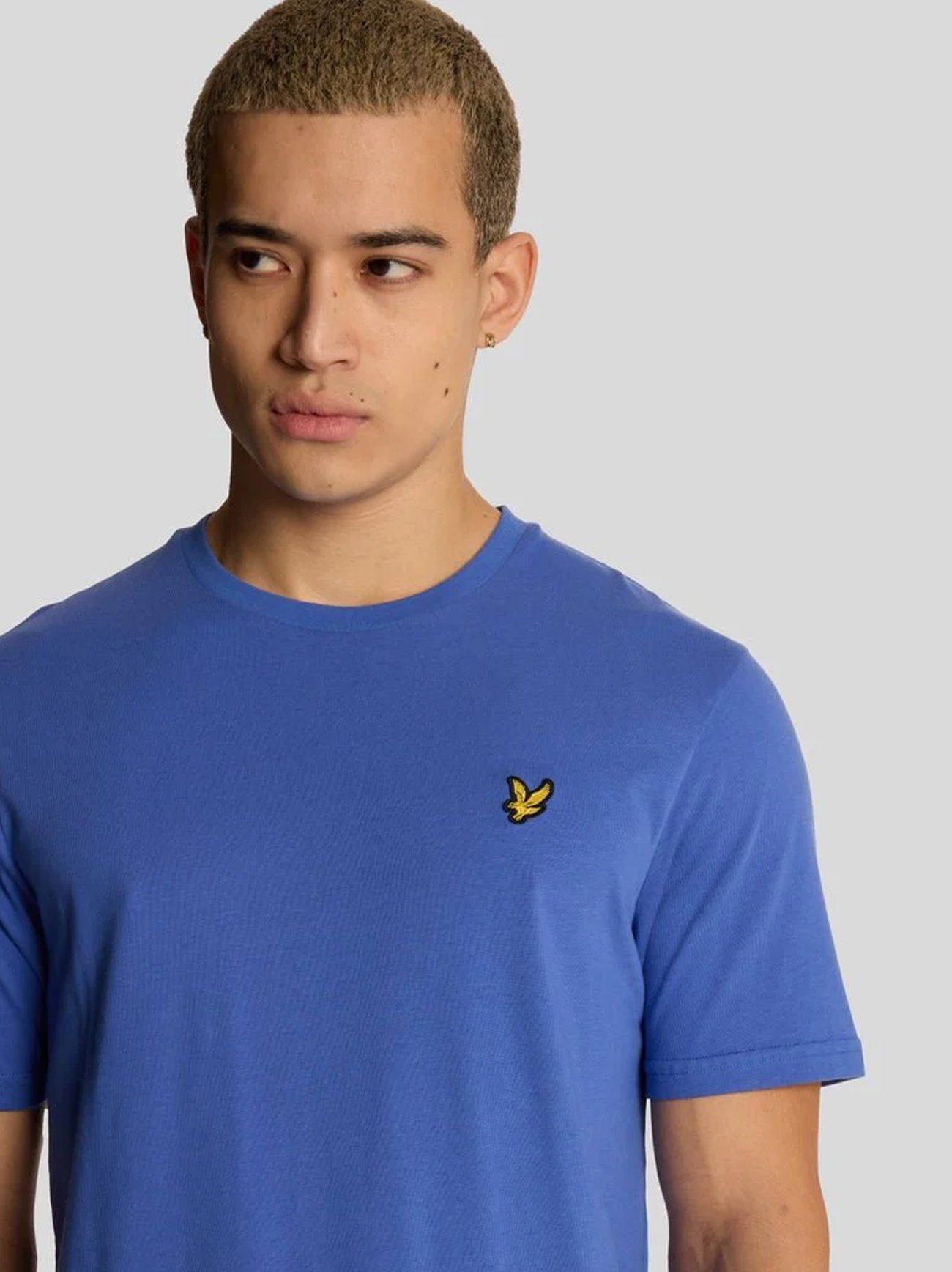 Lyle and Scott Mens Dandy Blue Plain T-Shirt | Designerwear