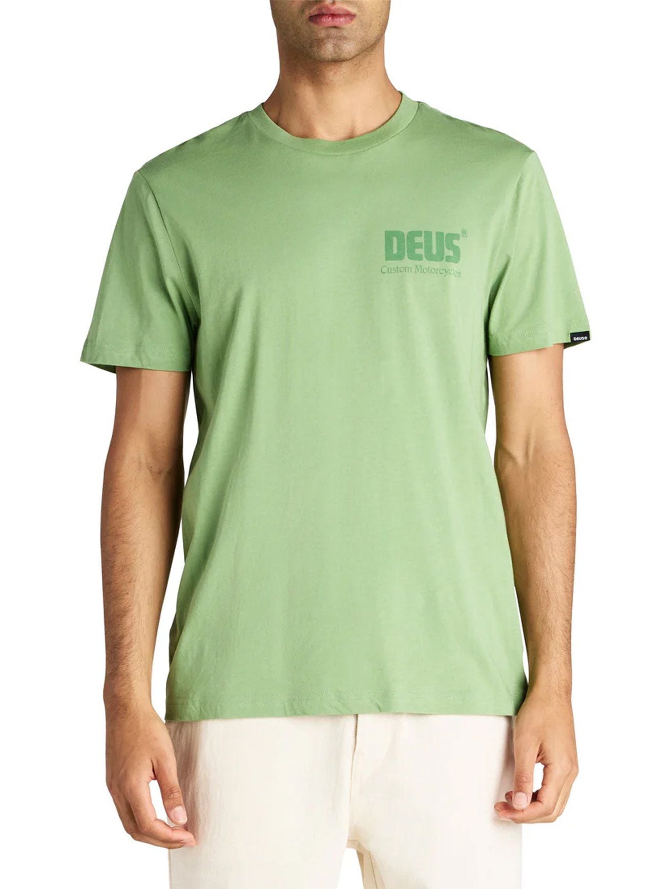 Deus Ex Machina Mens Tendril Green Drop Down T-Shirt | Designerwear