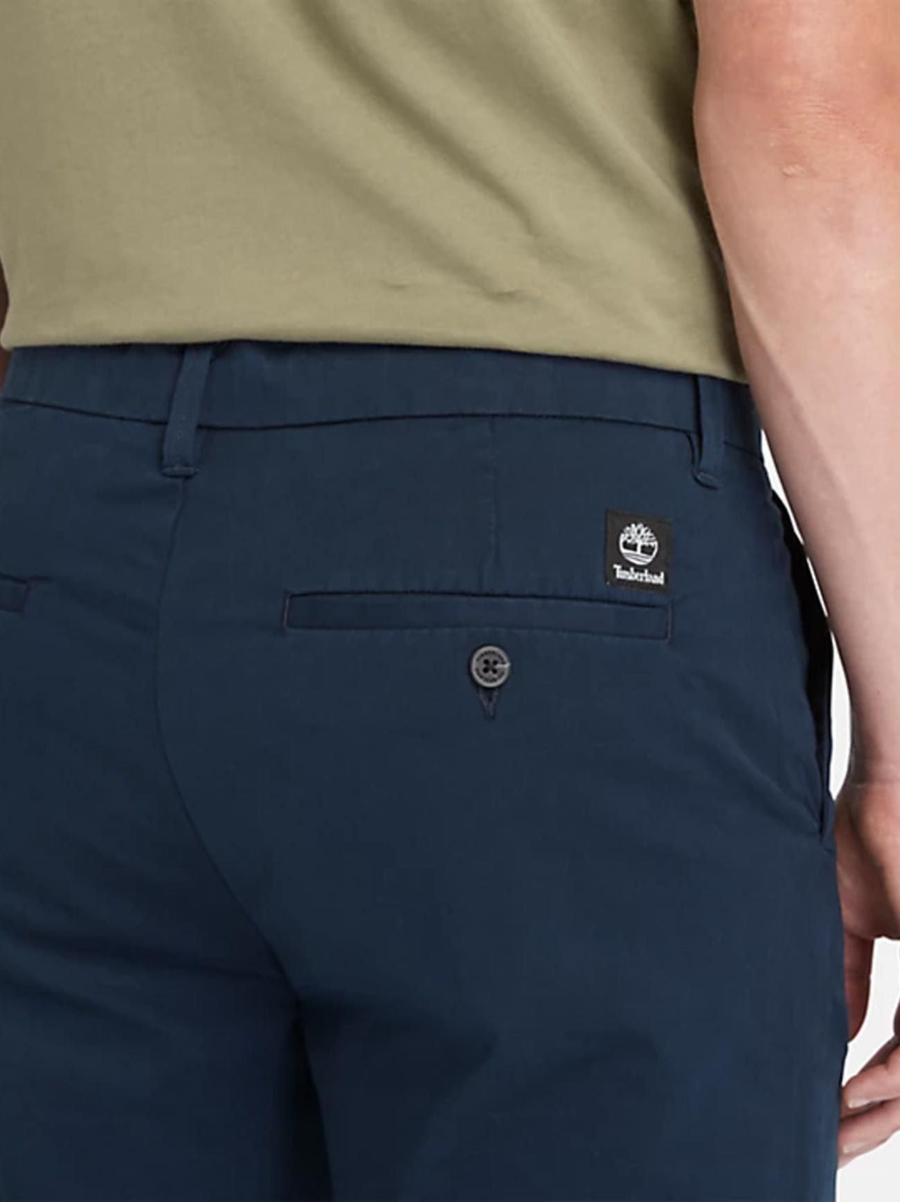 Timberland Mens Dark Sapphire Twill Chino Short | Designerwear