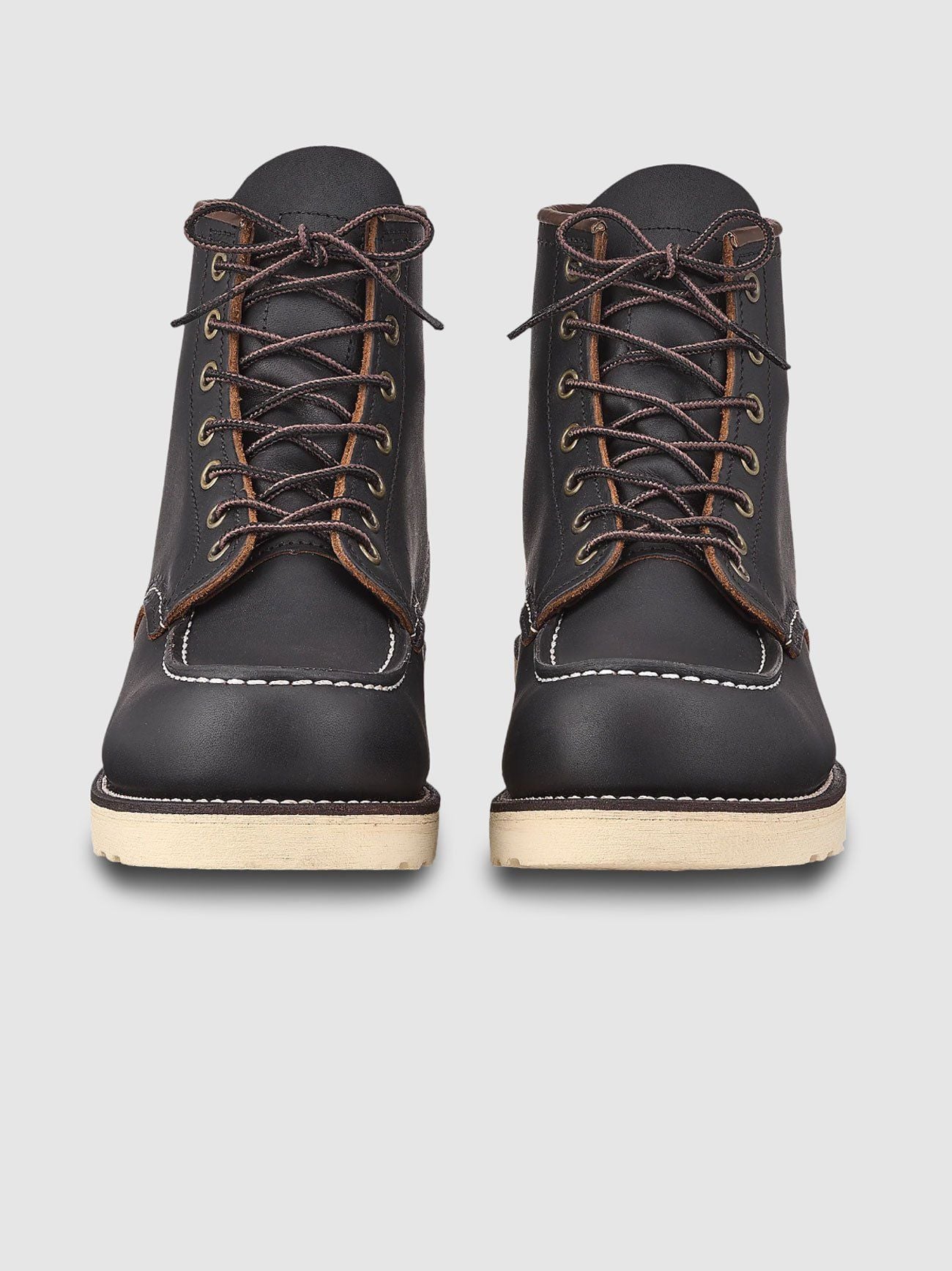 Red Wing Mens Black Prairie Classic Moc Toe Boot | Designerwear