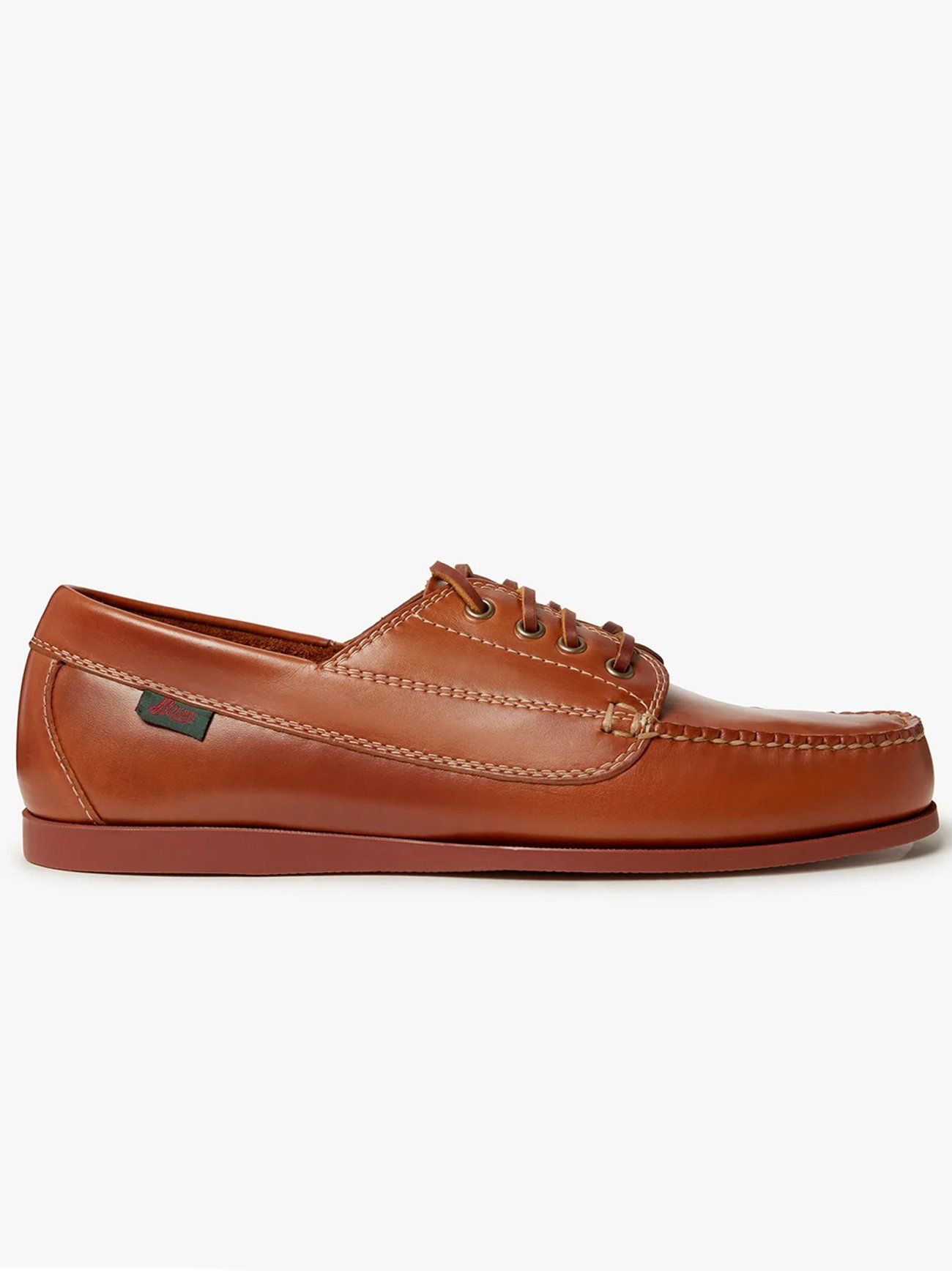 GH BASS Mid Brown Leather Camp Moc Jackman Moccasin | Designerwear ...