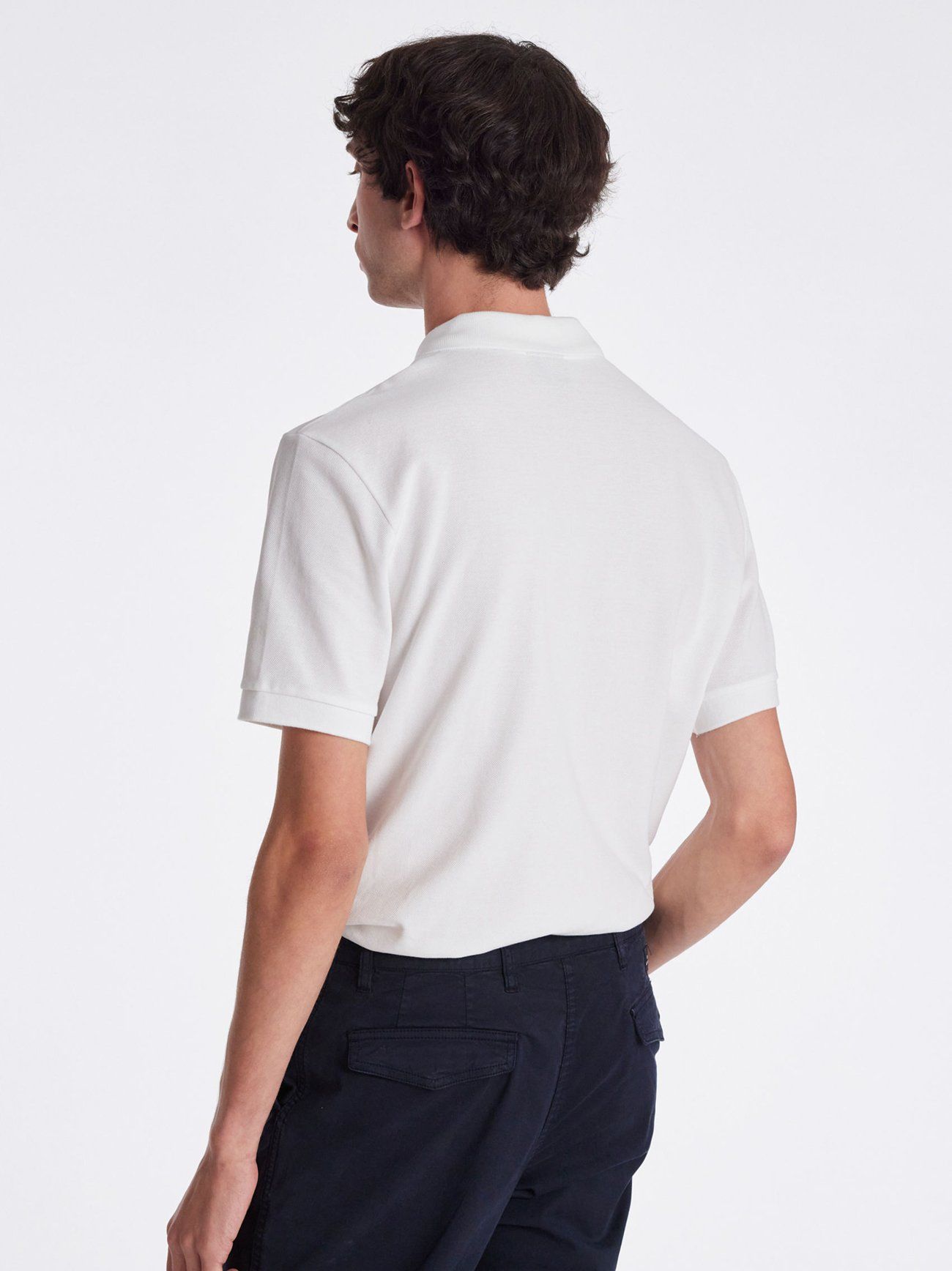 Paul Smith Mens White Regular Fit Zebra Polo Shirt | Designerwear