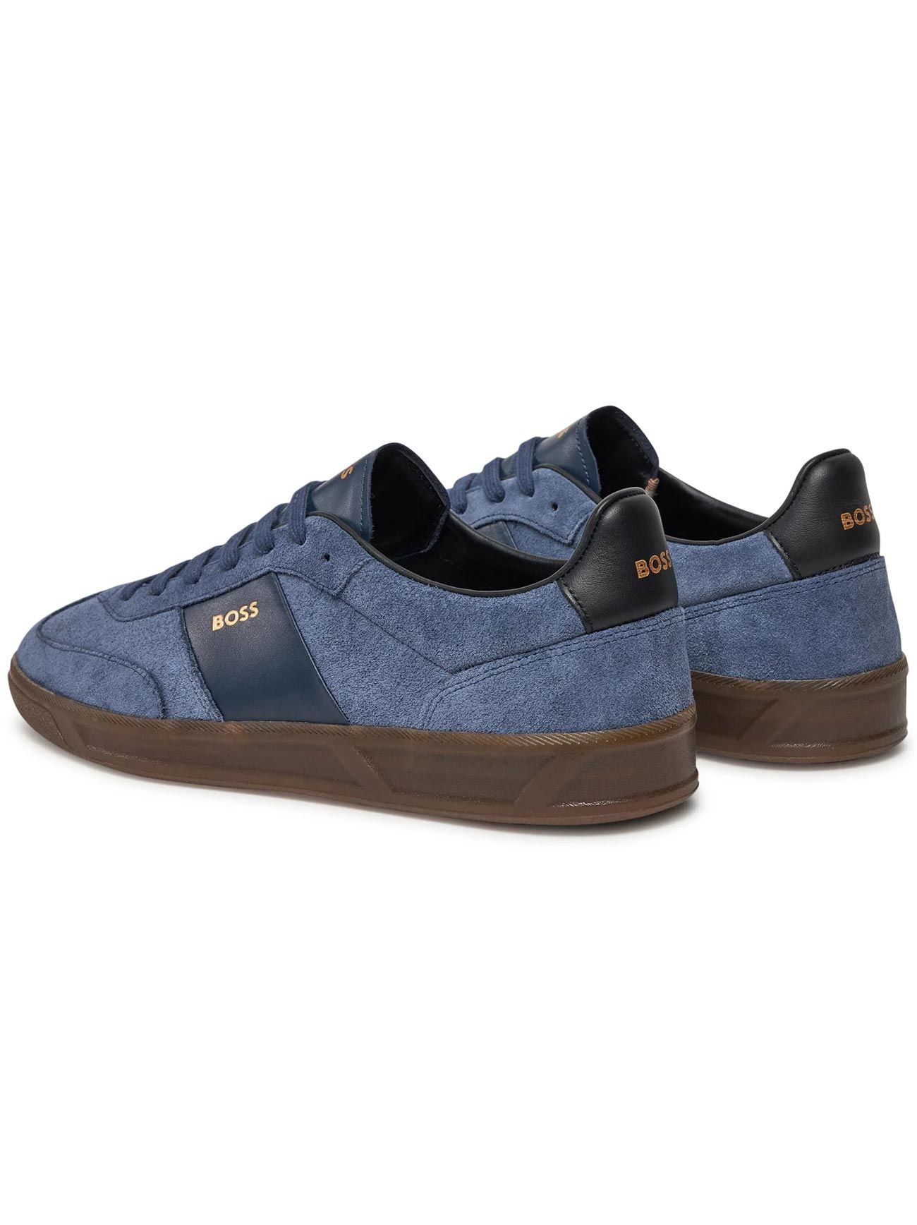 BOSS Mens Dark Blue Brandon Tenn Trainer | Designerwear