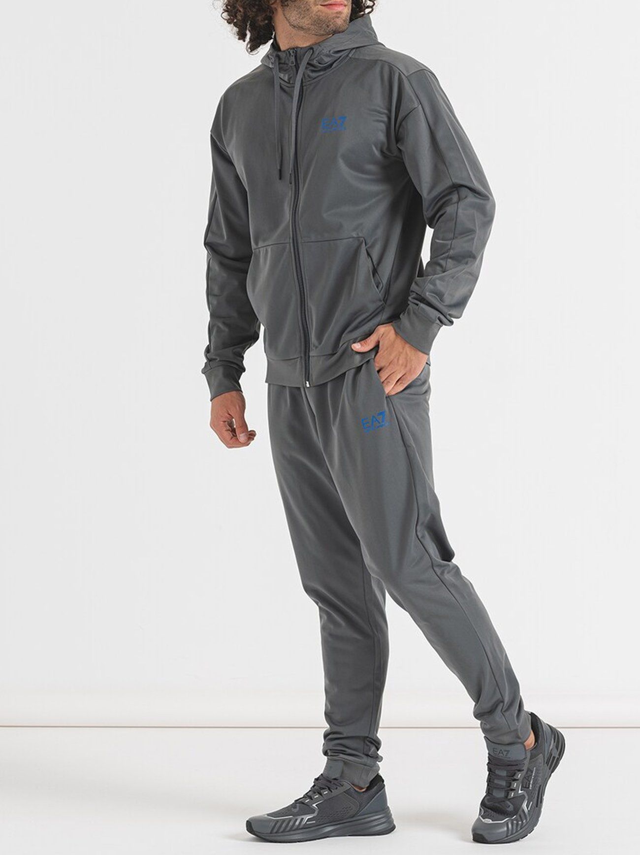 EA7 Mens Iron Gate Logo Tracksuit | Designerwear