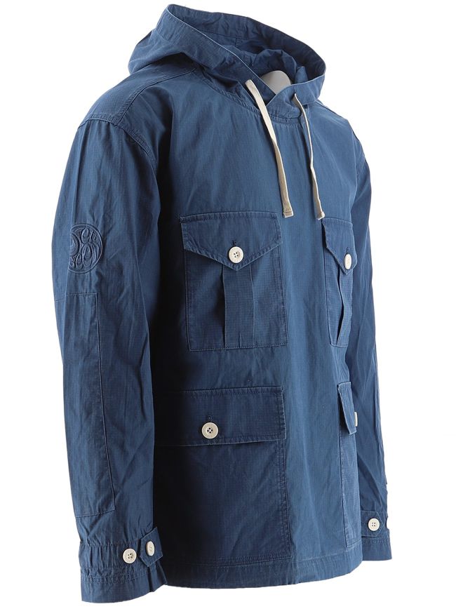 Pretty Green Navy Creedence Smock Jacket | Available at Designerwear.co.uk