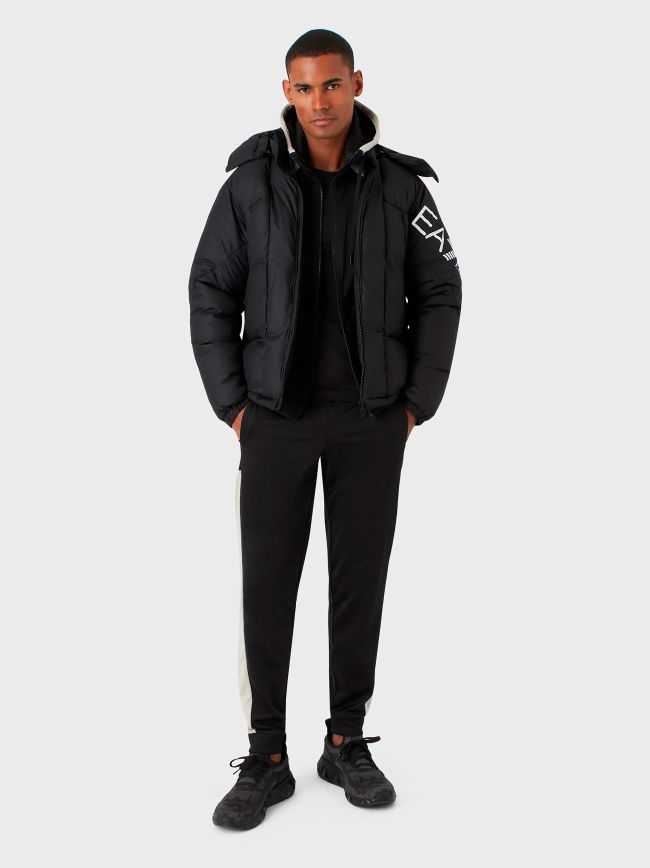 EA7 Black Puffer Jacket | Designerwear | Pay in 30 Days with Klarna