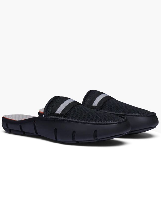 Swims Mens Black Slide Loafer | Designerwear
