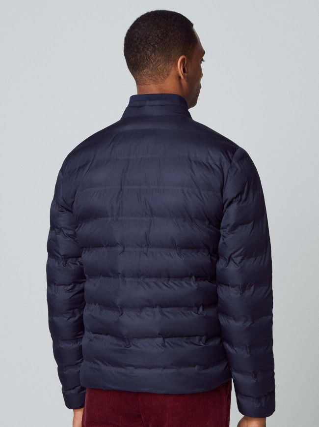 Hackett Mens Navy Lightweight Moto Jacket | Designerwear