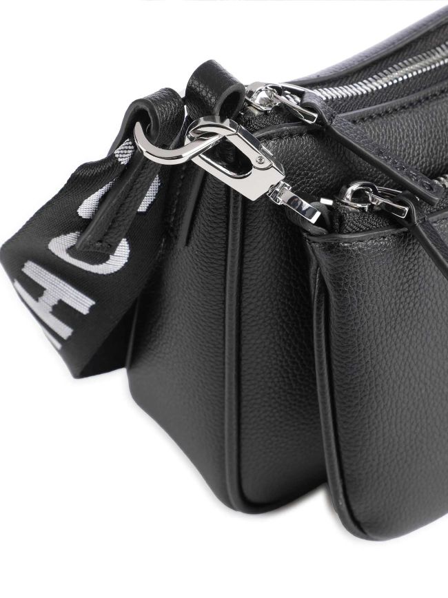 HUGO Womens Black Bel Crossbody Bag | Designerwear