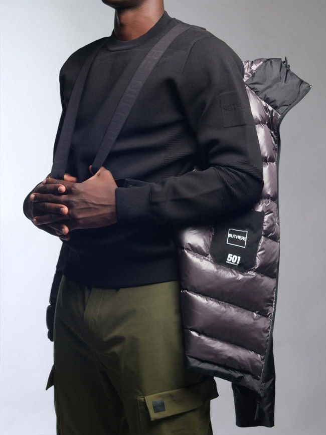 Outhere Mens Black Ripstop Jacket | Designerwear