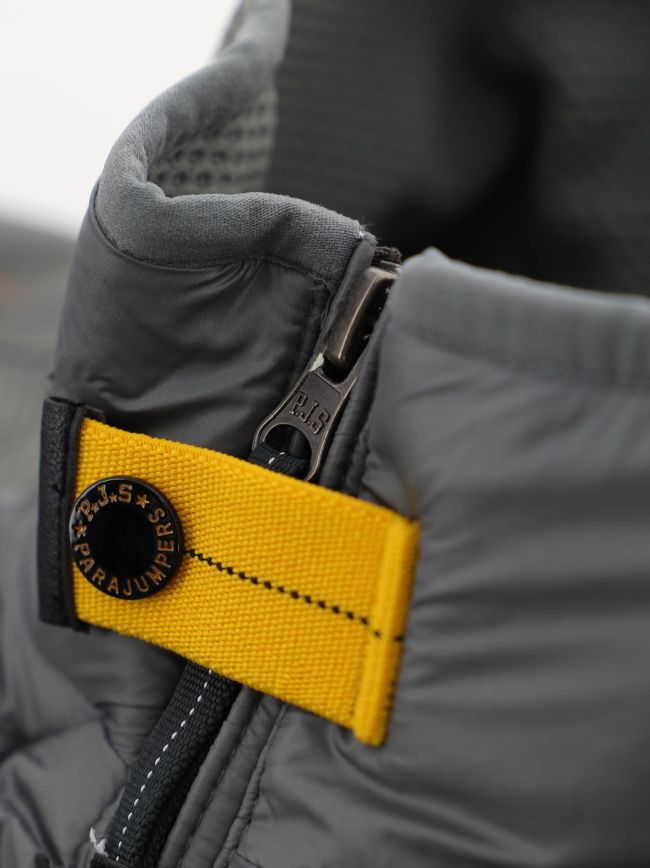 Parajumpers Grey Zavier Fleece Nylon Vest | Shop Now at Designerwear.co.uk