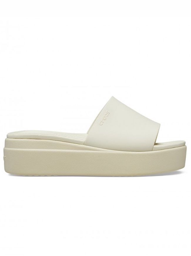 Crocs Womens Bone Brooklyn Slide | Designerwear