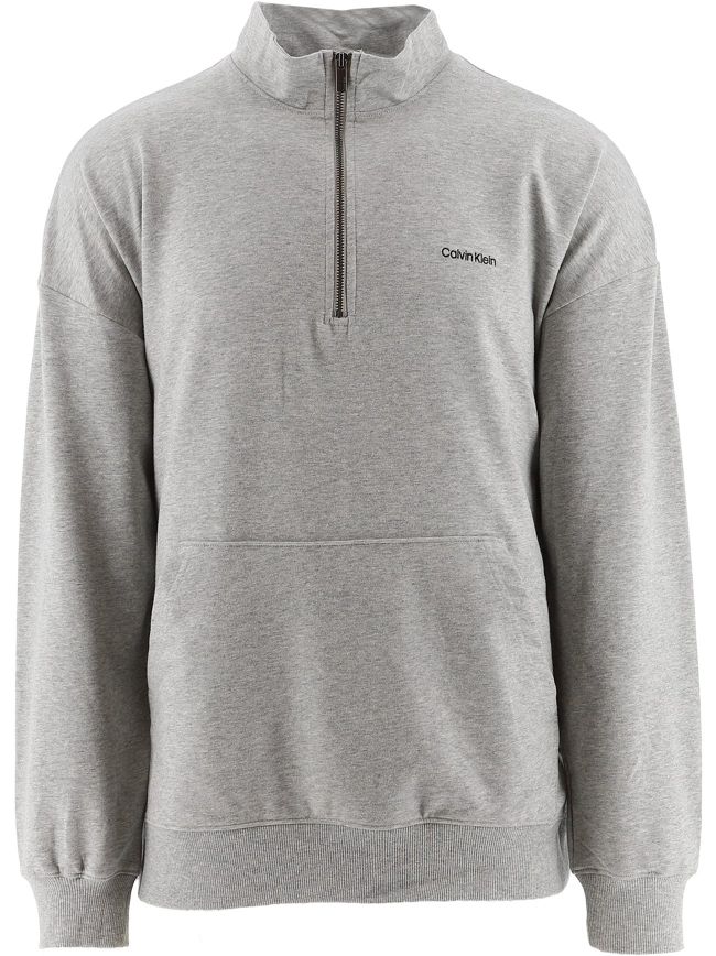 Calvin Klein Grey Quarter Zip Sweatshirt | Designerwear | Split in ...