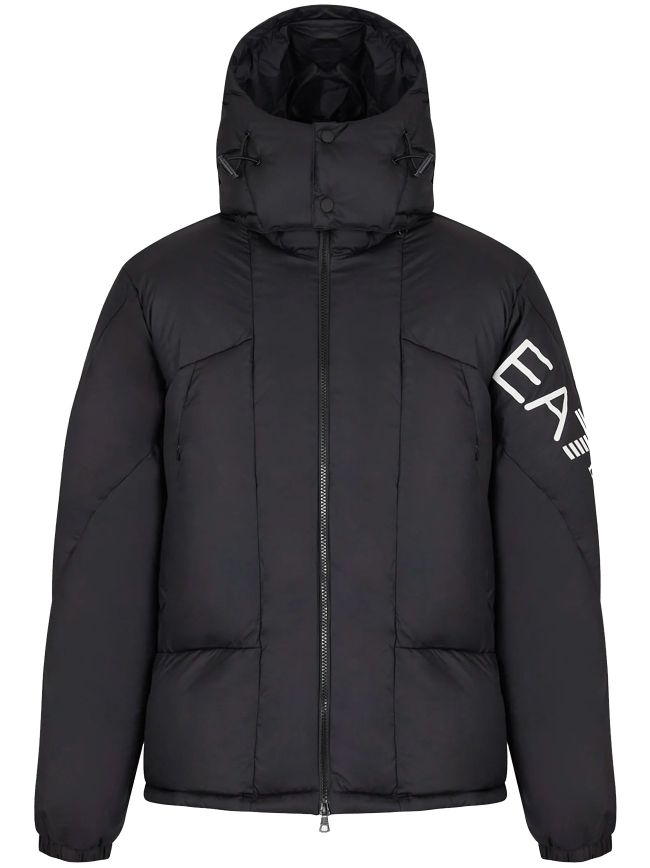 EA7 Black Puffer Jacket | Designerwear | Pay in 30 Days with Klarna