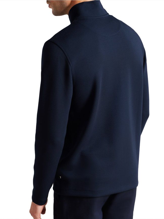 Ted Baker Mens Navy Slim Fit Half Zip Sweatshirt | Designerwear | Next ...