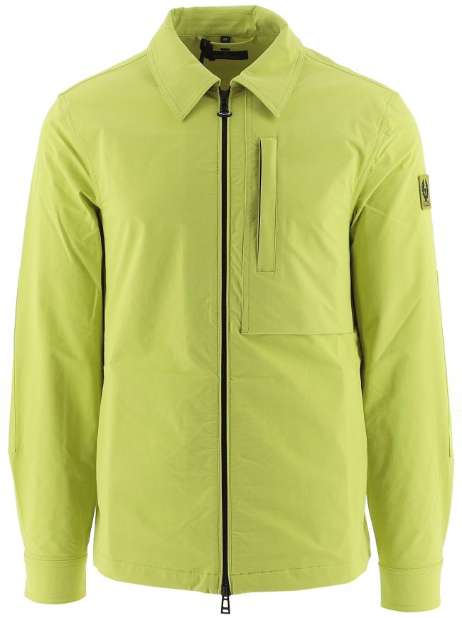 Belstaff Lime Yellow Grover Overshirt | Designerwear | Signup for an ...