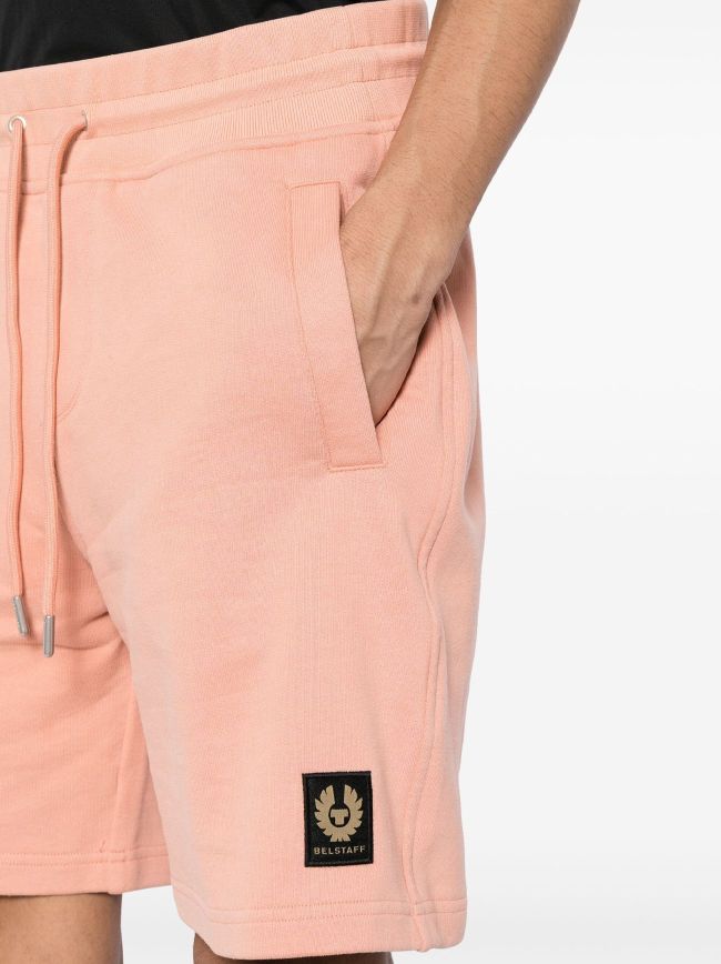 Belstaff Mens Rust Pink Sweat Short | Designerwear