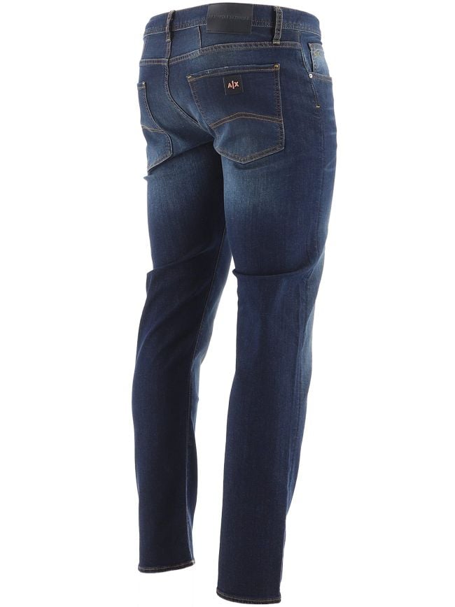 Armani Exchange Indigo Denim Slim Fit Jean | Designerwear | Hassle Free Returns