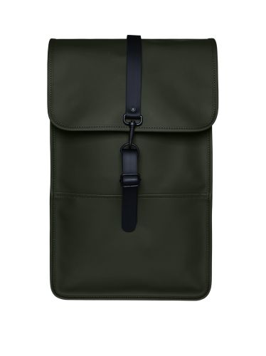 Rains Green Logo Backpack | Designerwear | Signup for an Exclusive ...