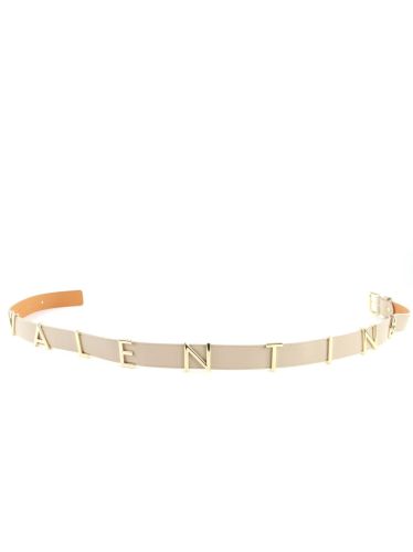 Valentino Womens Beige Emma Belt | Designerwear