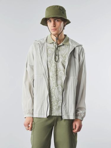 Pretty Green Mens Grey Anchorage Paisley Lightweight Jacket | Designerwear