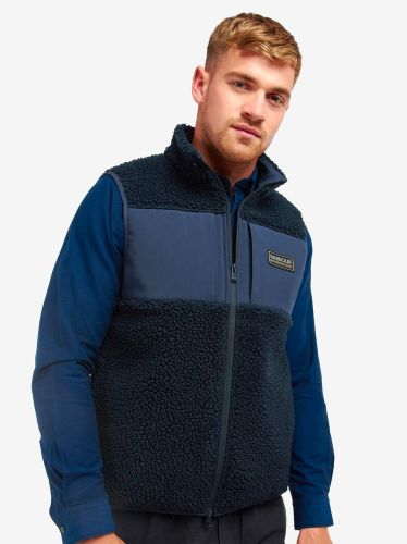 Barbour International Navy Condition Fleece Gilet | Designerwear ...